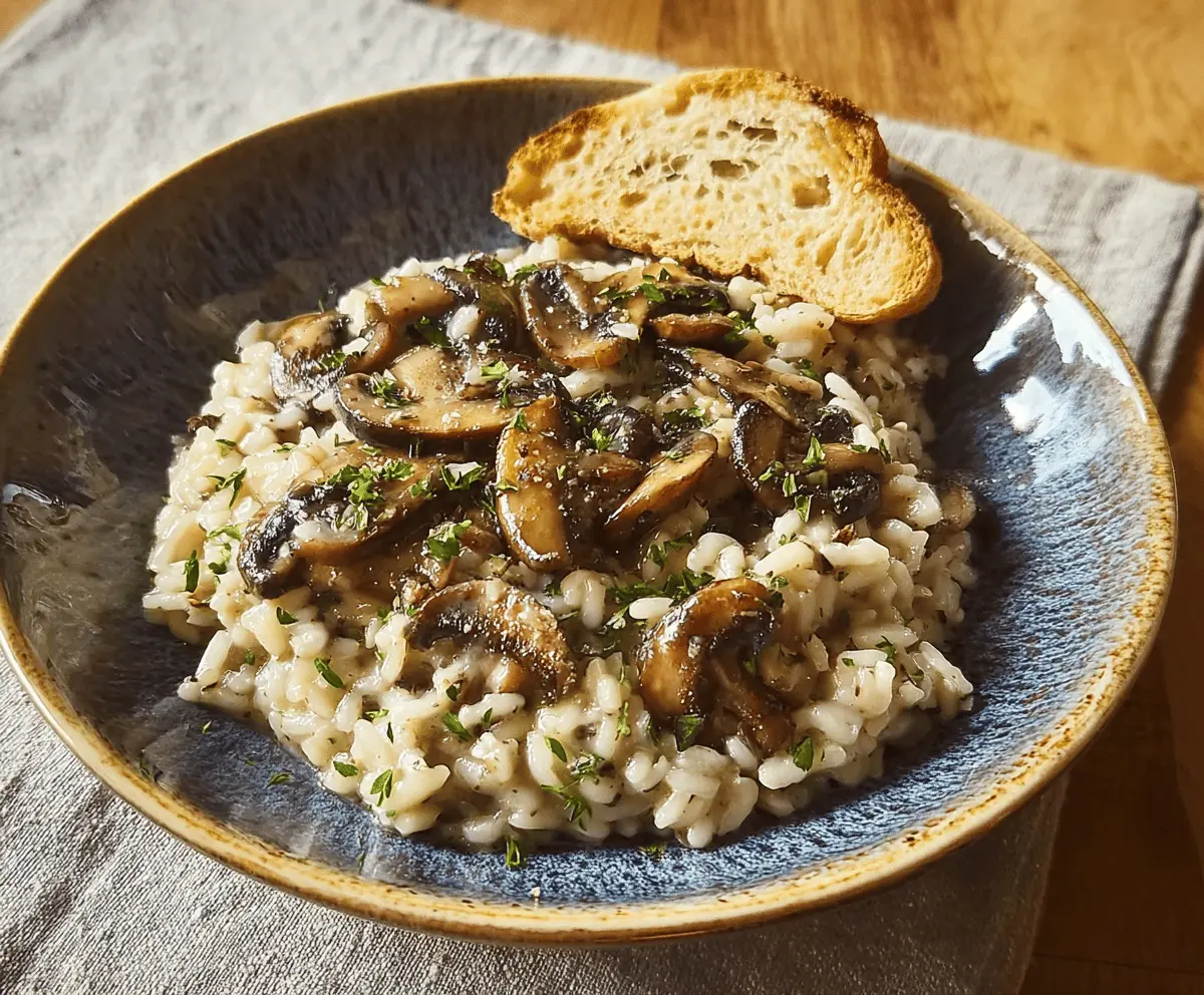 Easy Gourmet Mushroom Risotto
