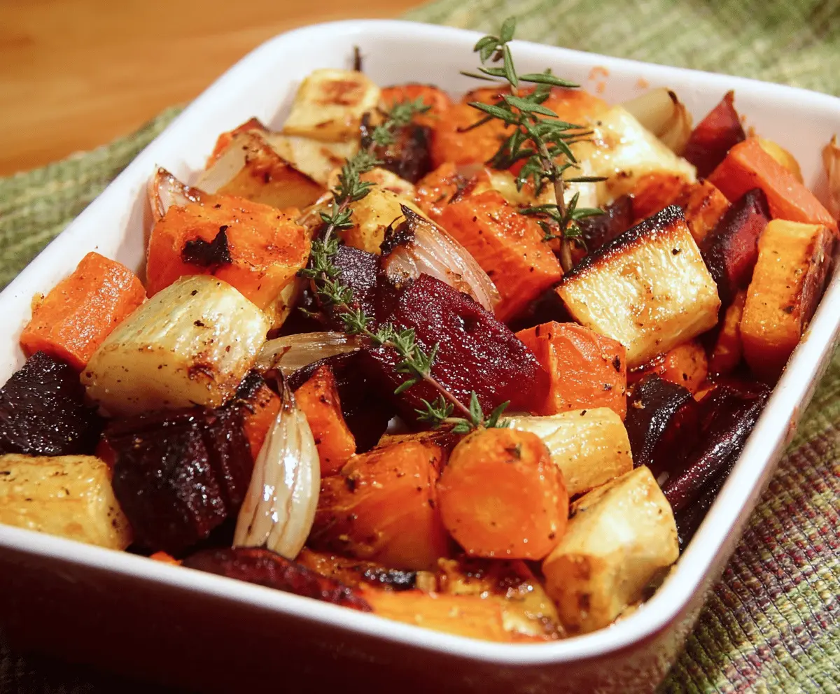 Easy Savory Roasted Root Vegetables