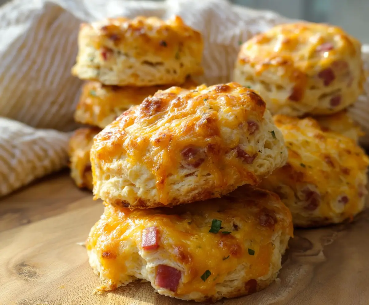 Easy Ham & Cheese Biscuits Recipe