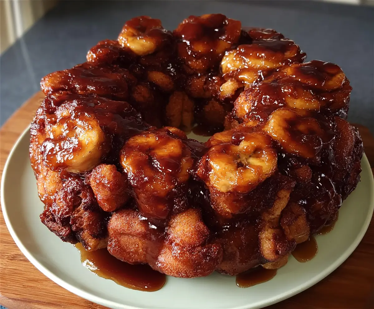 Easy Bananas Foster Monkey Bread