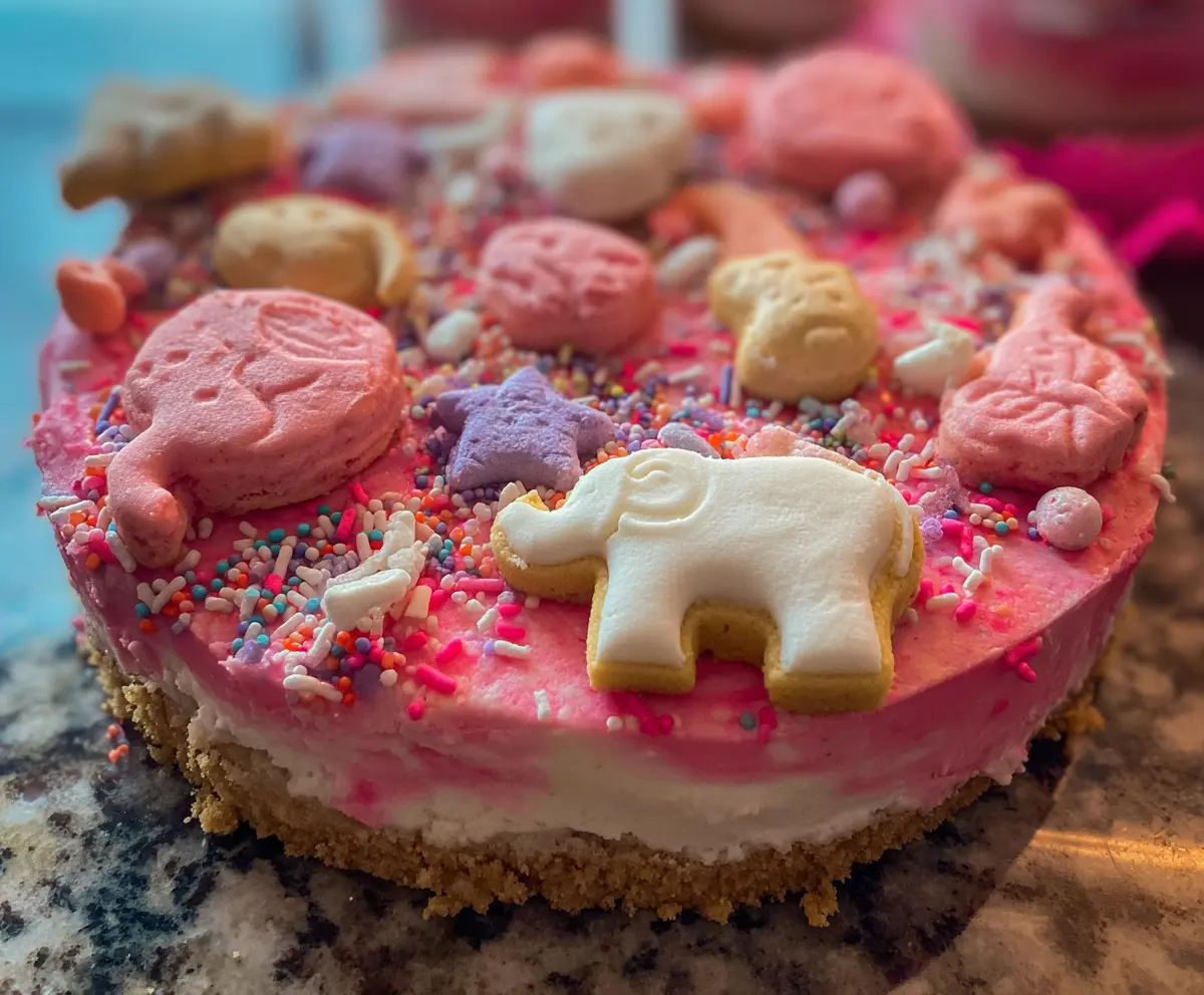 Easy Circus Animal Cookie Lush Dessert