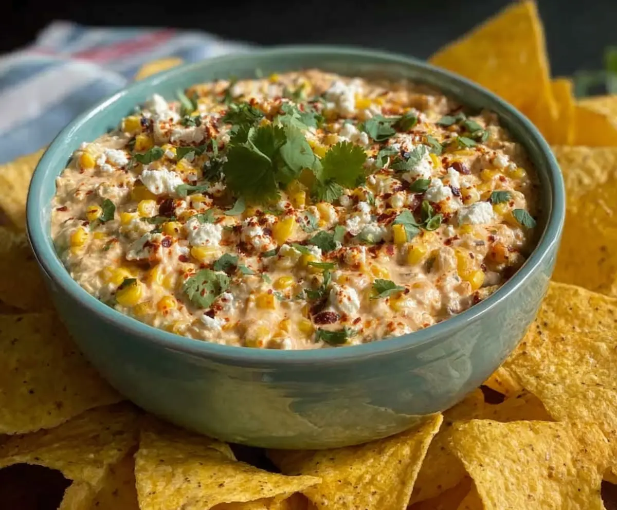 Easy Creamy Chipotle Corn Dip
