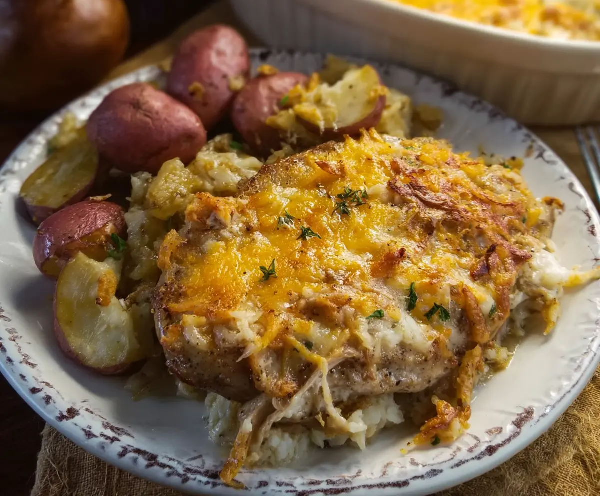 Easy Pork Chop Potato Casserole