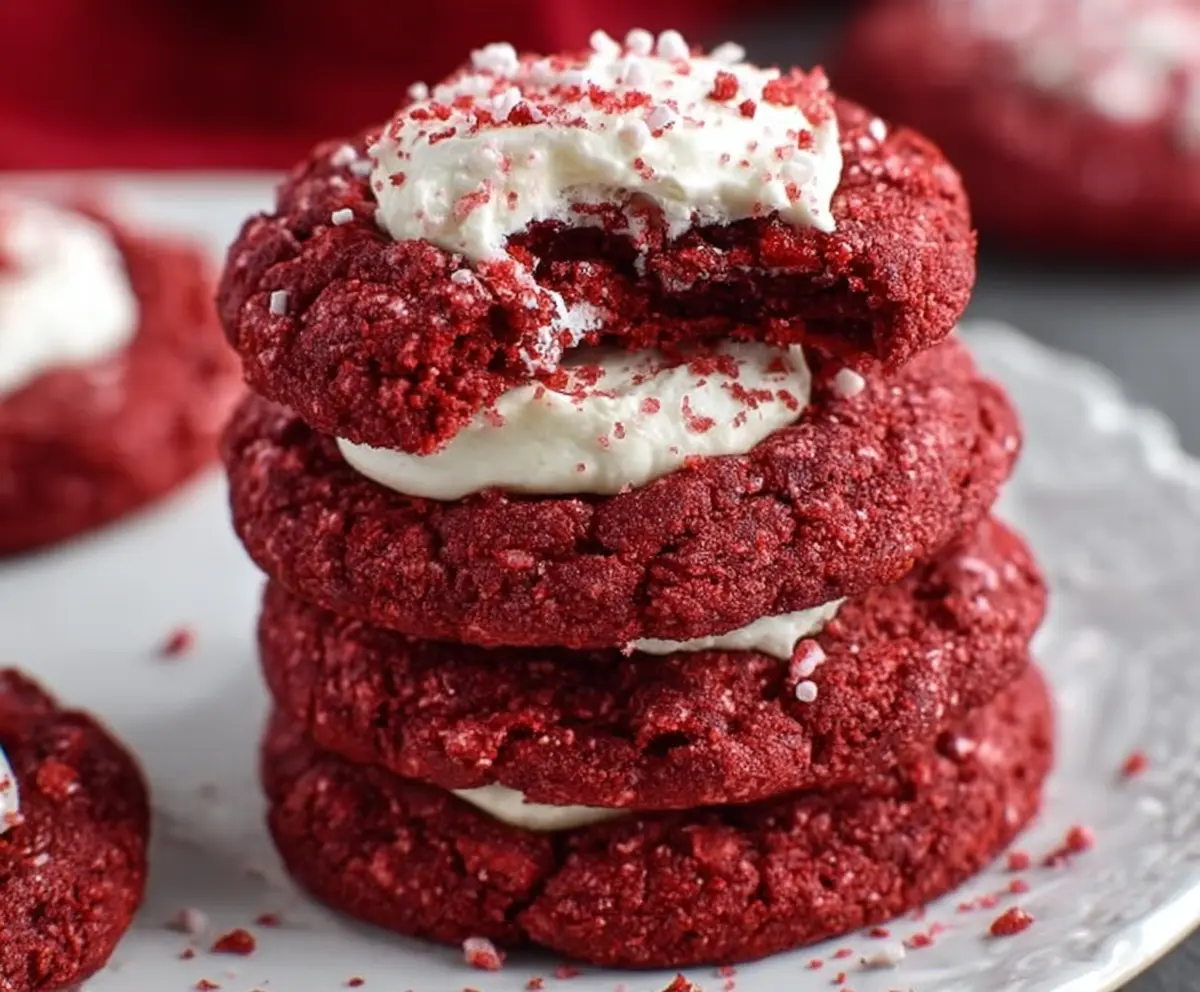 Easy Red Velvet Cake Mix Cookies