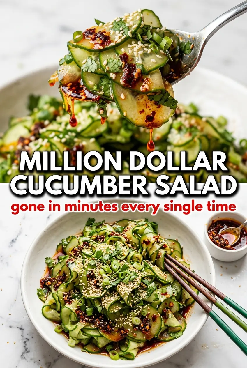 Million Dollar Cucumber Salad (Creamy & Crisp)